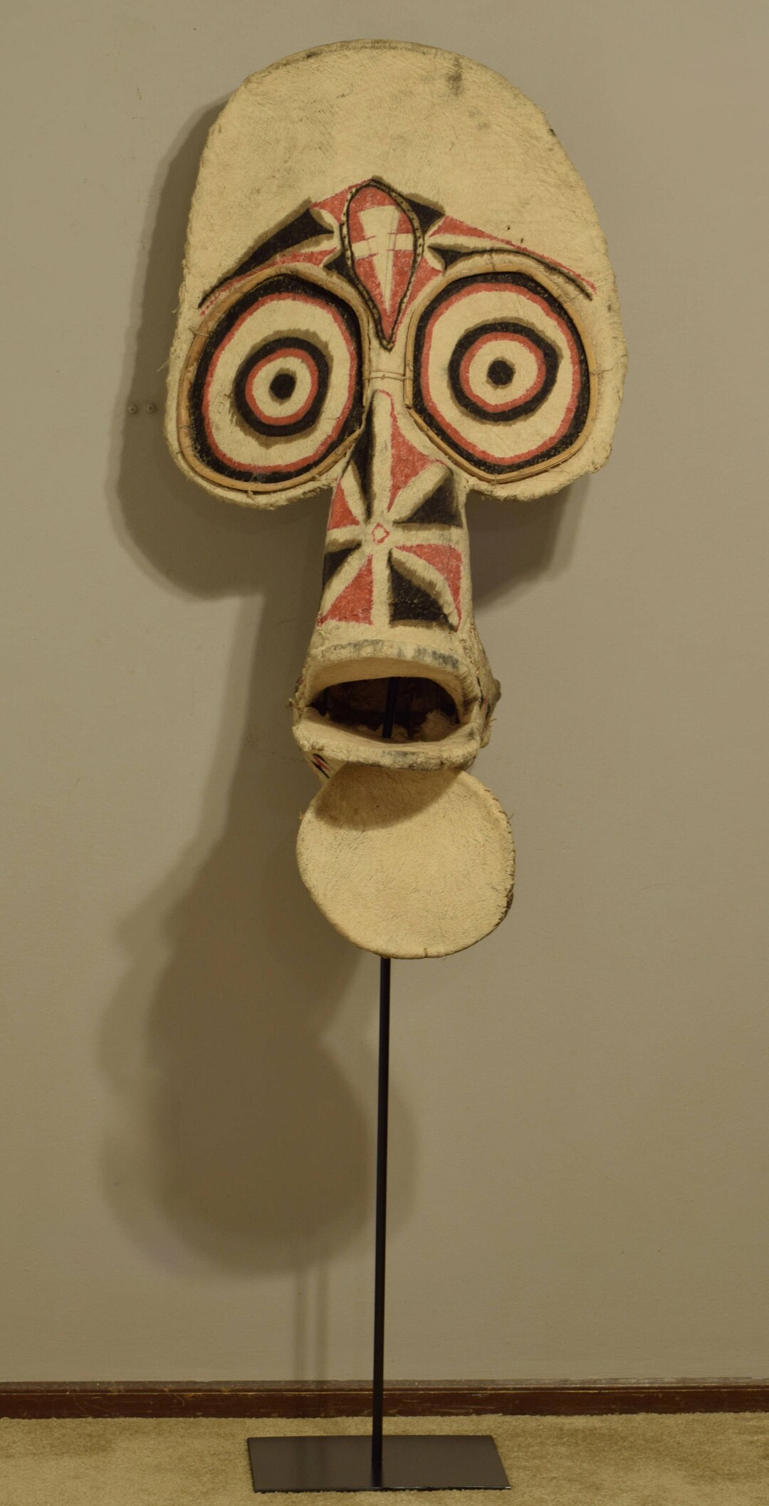 Papua New Guinea Bark Cloth Baining Fire Dance Mask - Etsy
