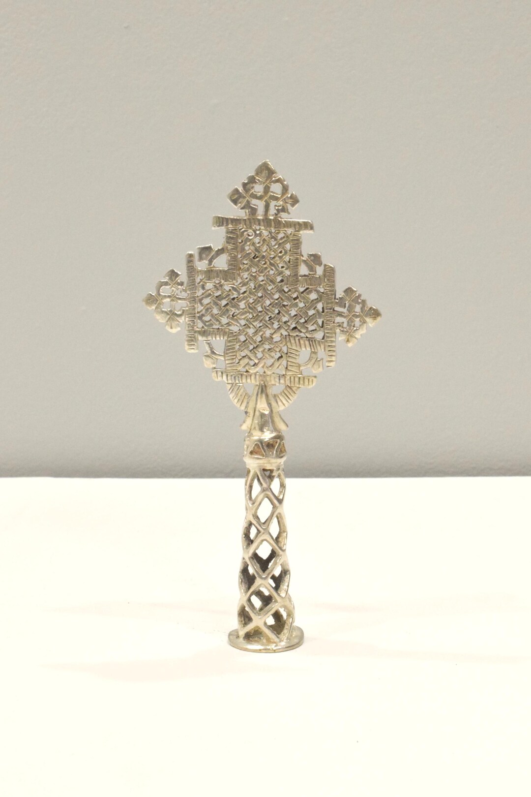 African Silver Coptic Cross Scepter Ethiopia - Etsy