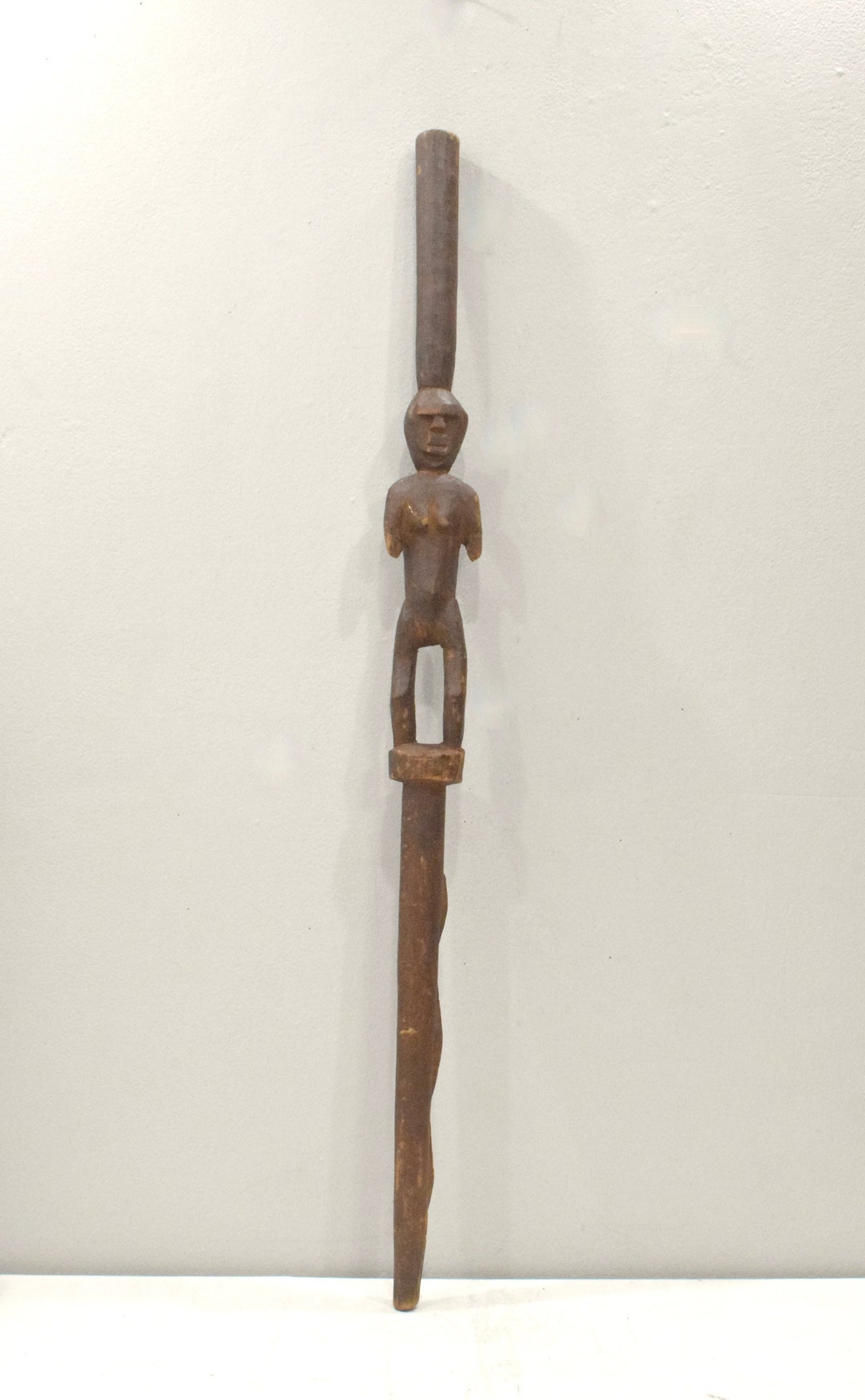 African Lobi Tribe Walking Stick Figure Carved Handle Burkina Faso - Etsy