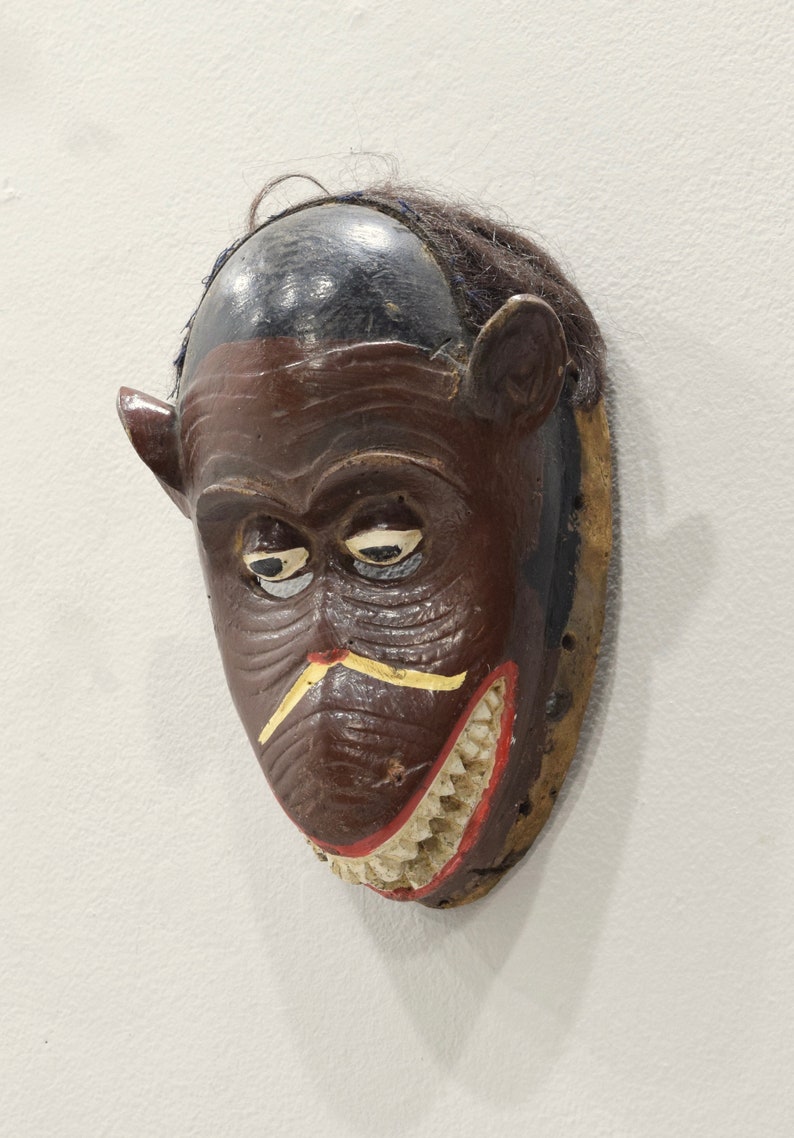 African Mask Baule Monkey Mask Ivory Coast | Etsy