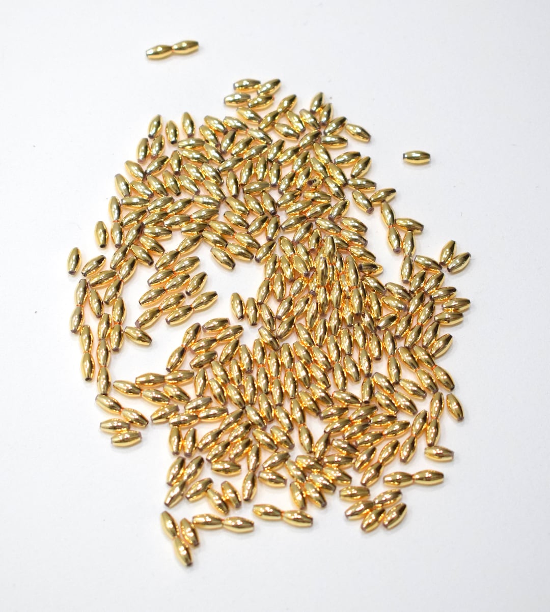 Beads Gold Small Tube Beads 6mm - Etsy