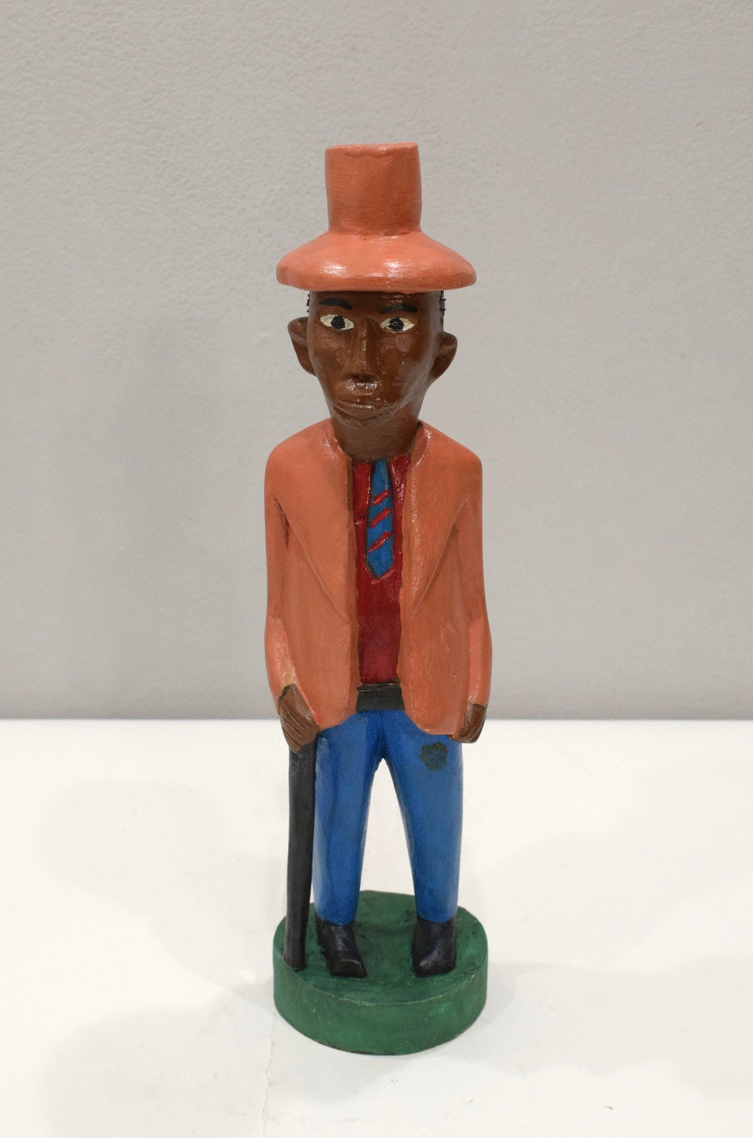 African Statue Colonial Wood Male Central Africa - Etsy