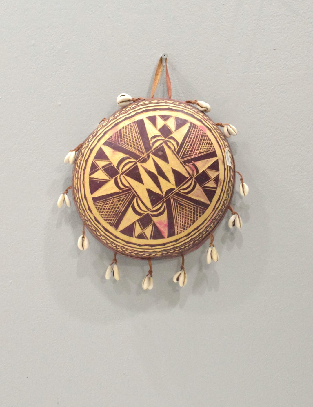 African Musical Gourd Rattle Cowrie Shells Burkina Faso - Etsy