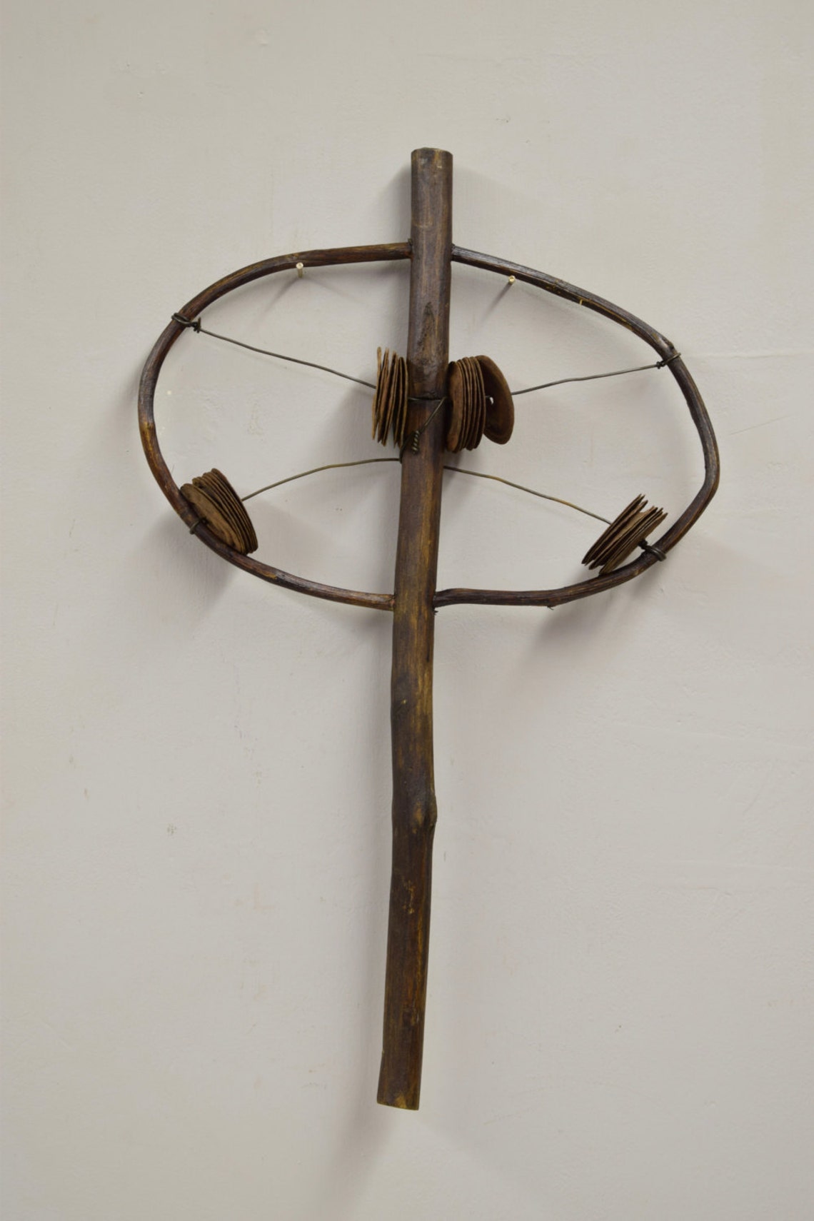 African Rattle Sistrum Shaker Bottle Caps Metal Kamba Rattle - Etsy