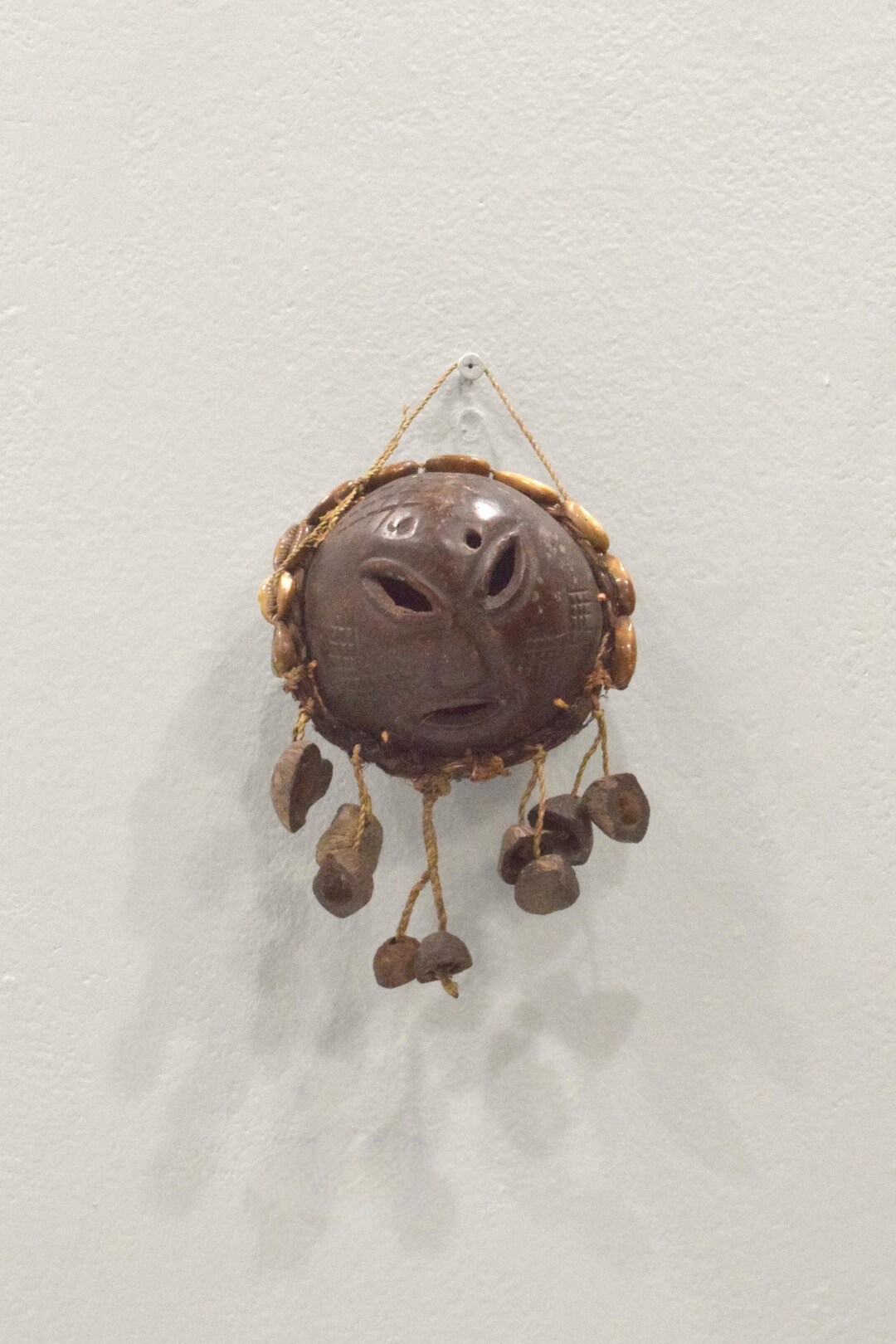 African Coconut Face Cowrie Shell Rattle DRC - Etsy