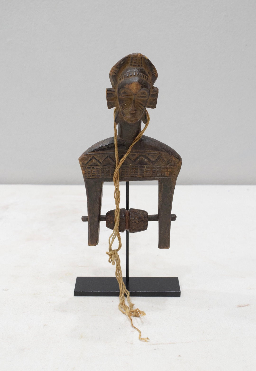 African Senufo Tribe Wood Hand Pulley - Etsy