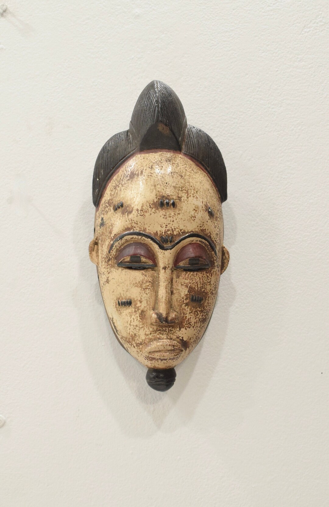 African Mask Wood Crest Baule Tribe Mask - Etsy