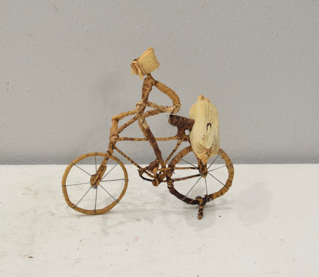 African Banana Fiber Bicycle Rider Kenya - Etsy