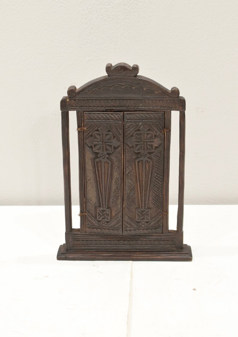 Ethiopian Orthodox Altar Icon Painted Wood Etched Case - Etsy