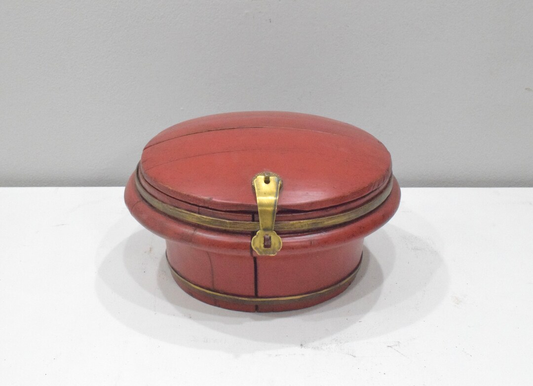 Chinese Antique Lacquer Food Box - Etsy