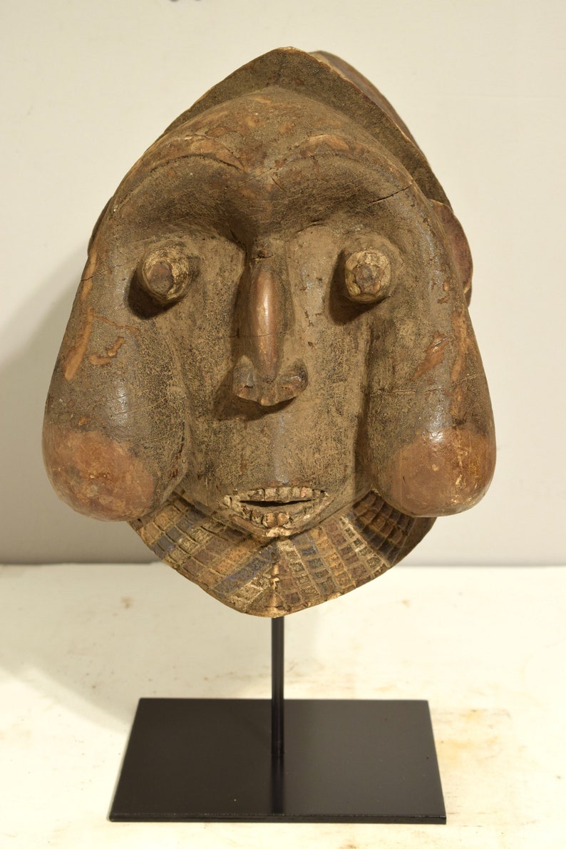 African Mask Bamun Cameroon Ceremonial Mask | Etsy