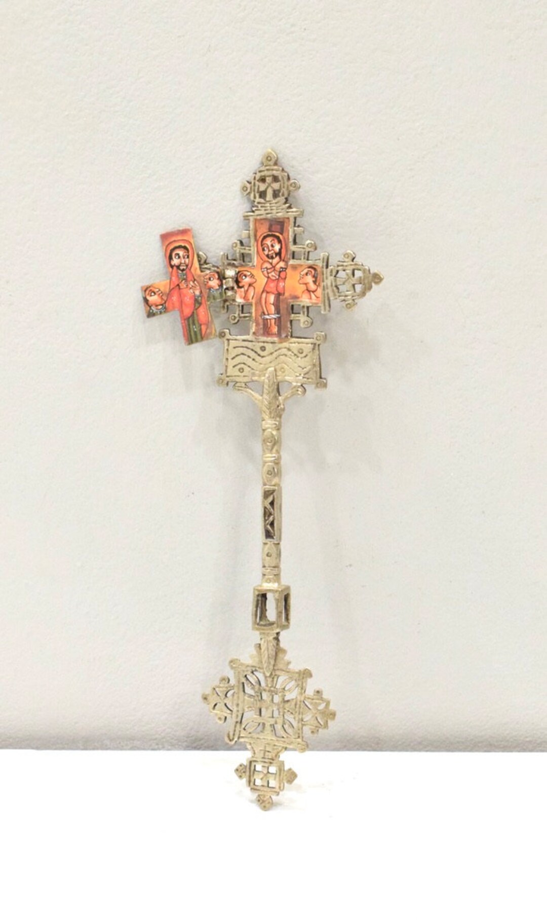Ethiopian Icon Painted Coptic Cross - Etsy