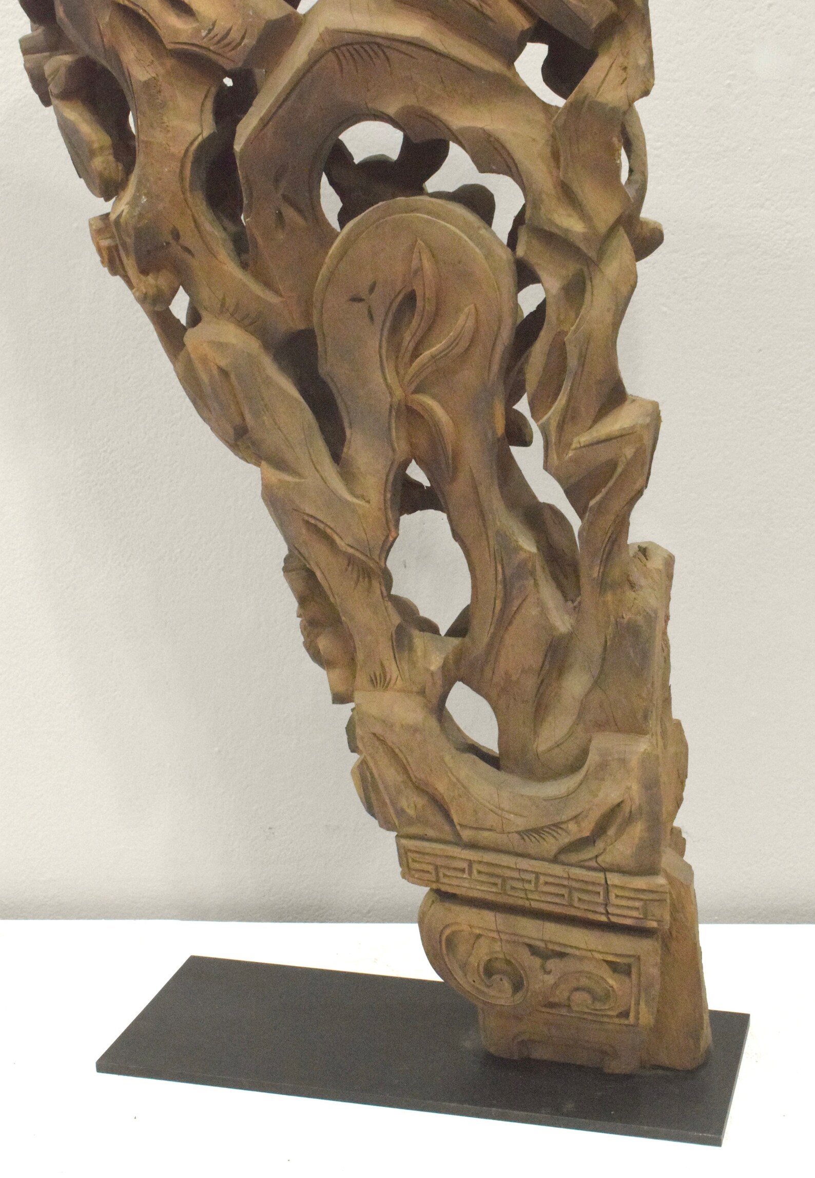 Chinese Wood Carving Column Post - Etsy