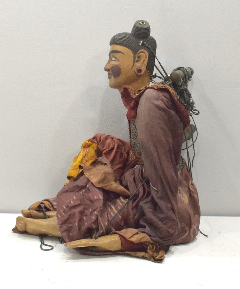 Burmese Puppet Folk Art Puppet Life Size Marionettes Wood Festivals ...