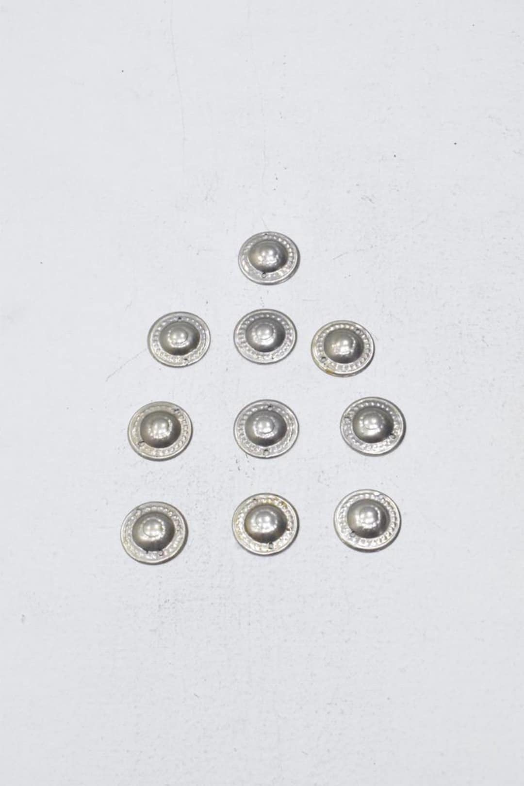 Middle Eastern Stamped Silver Decorative Button - Etsy