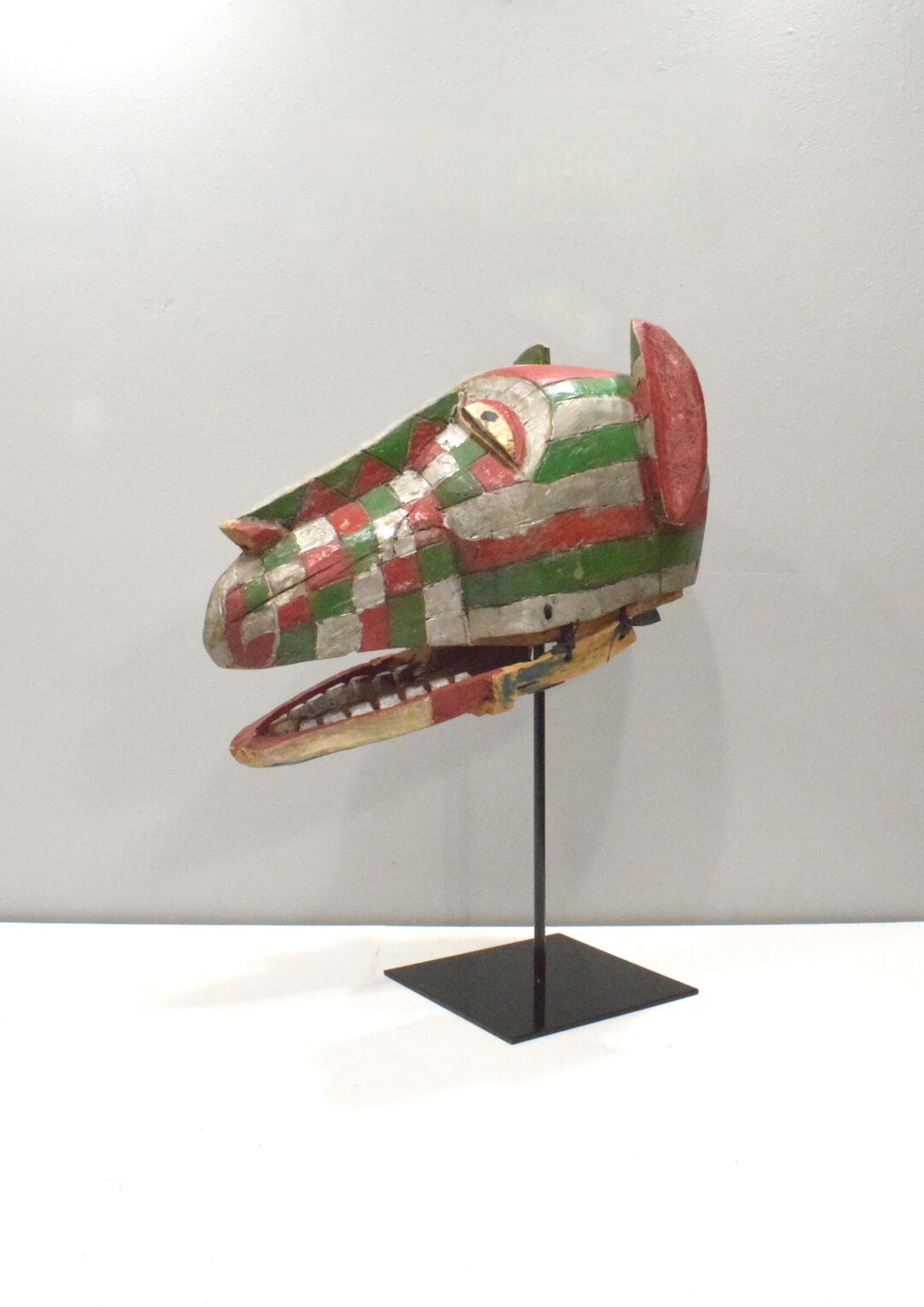 African Wood Bamana Bozo Leopard Mask Marionette Mali - Etsy