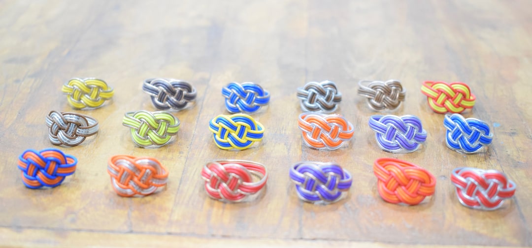 Rings African Colorful Telephone Wire Woven Rings - Etsy