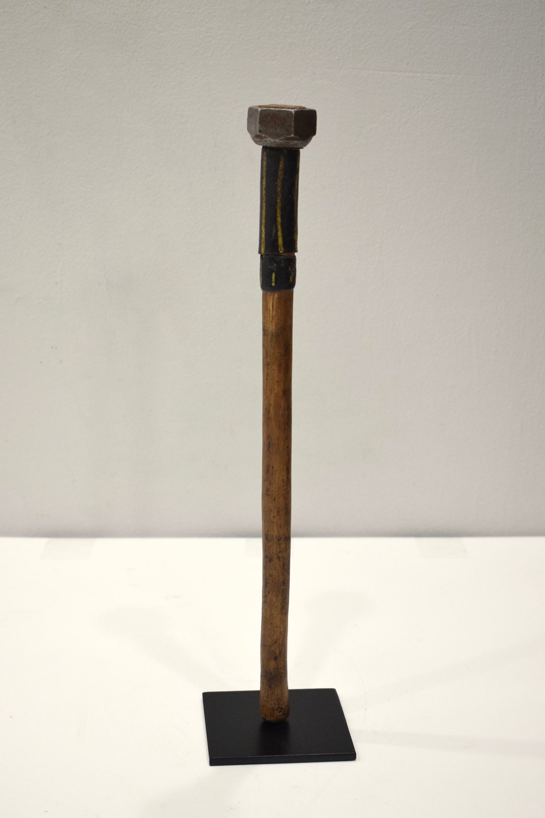 African Masai Tribe Rungu Wood Metal Nut Throwing Club - Etsy