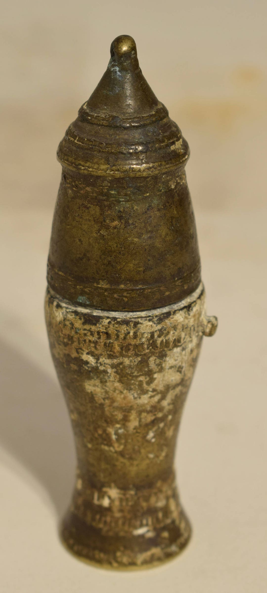 Cambodia Khmer Old Bronze Lime Container - Etsy