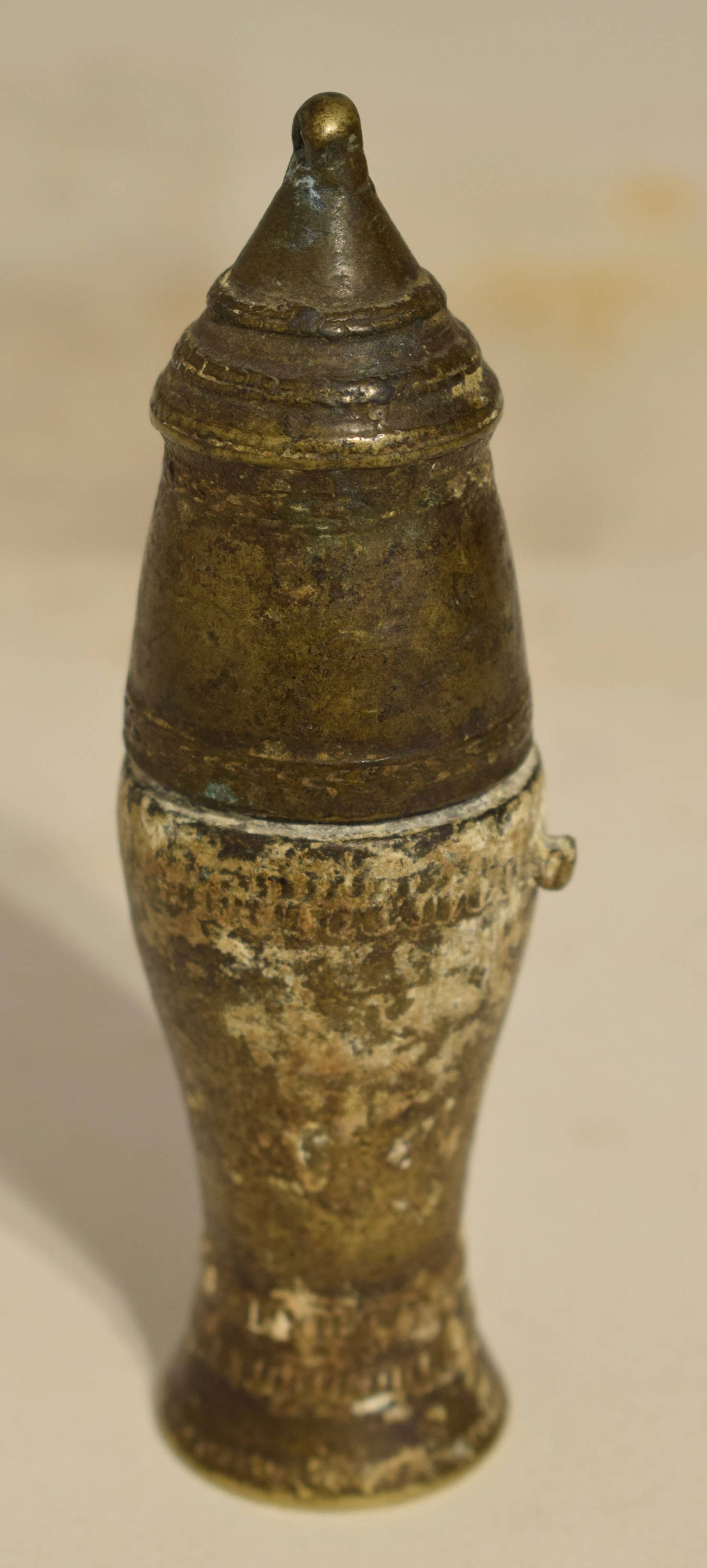Cambodia Khmer Old Bronze Lime Container - Etsy