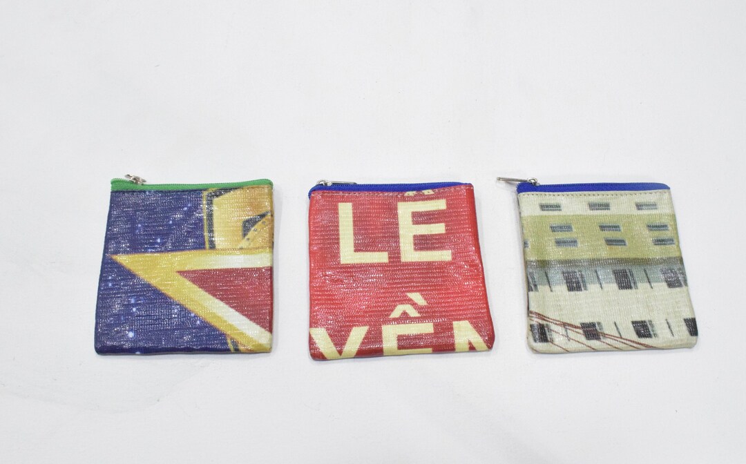 Purse Coin Pouches Assorted Recycled Plastic Vietnam - Etsy
