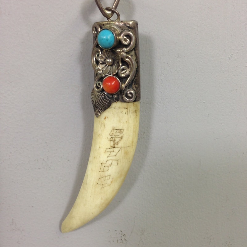 Coral Tooth Necklace - Etsy