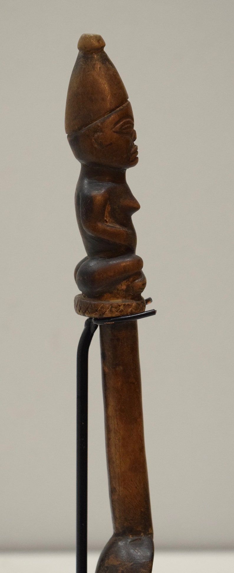 African Figure Carved Wood Spoon Bembe Tribe Congo | Etsy