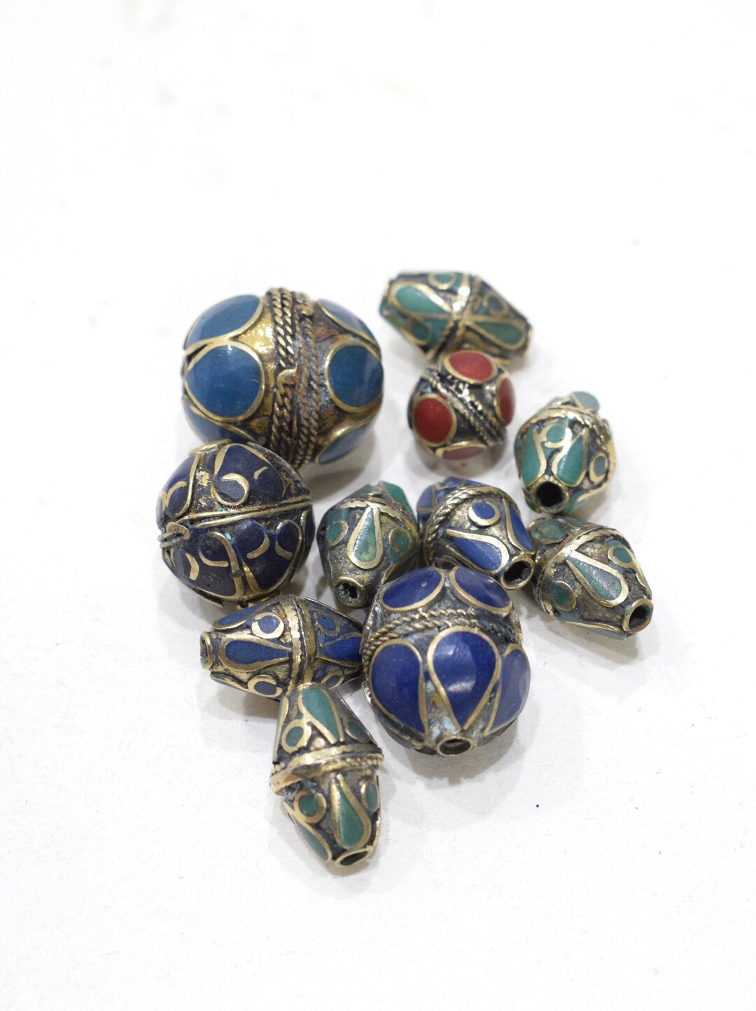 Beads Middle Eastern Mix Bag Brass Oval Beads 15mm-27mm - Etsy