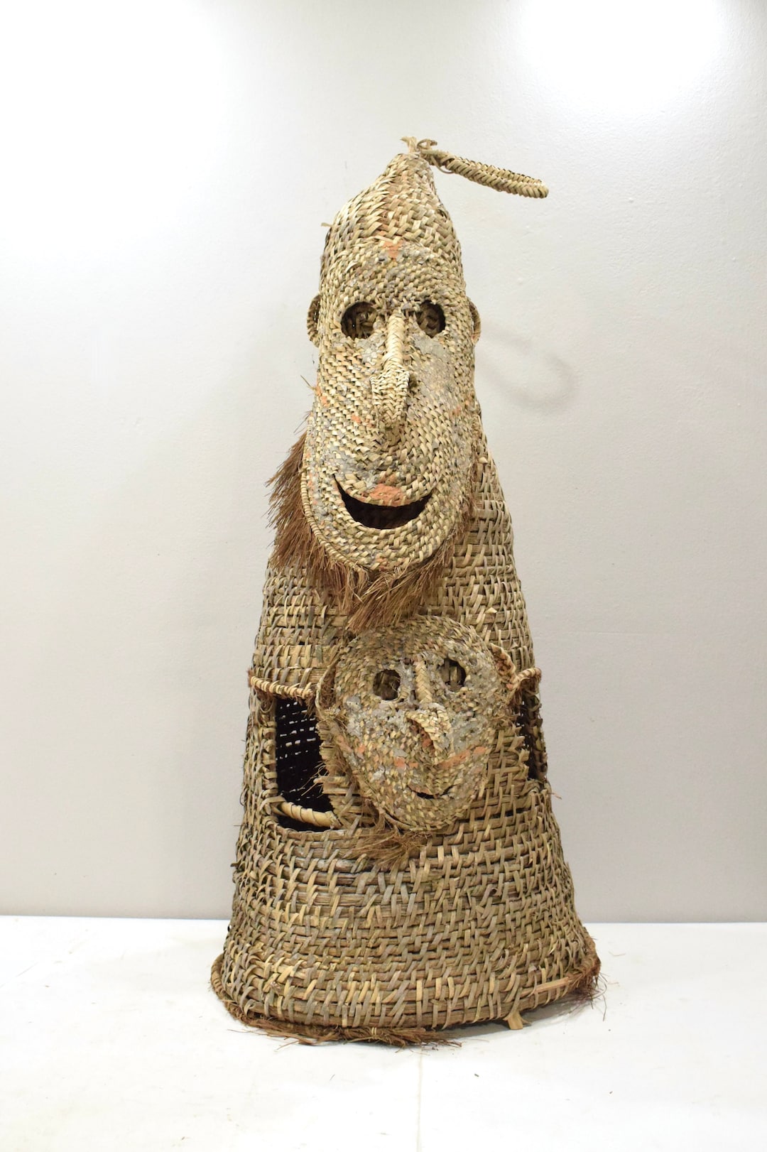 Papua New Guinea Kanganaman Tumbuan Woven Dance Mask - Etsy