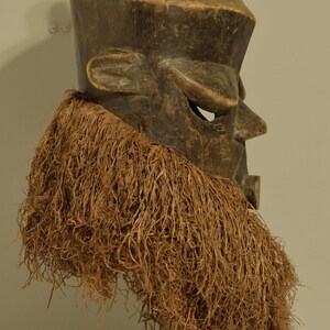 Mask African Suka Helmet Ceremonial Congo Handmade Wood Ancestor Suka ...