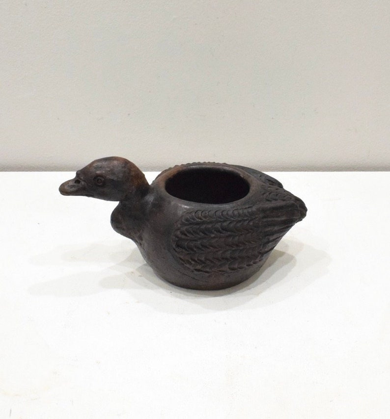 African Brown Duck Clay Storage Pot Kenya - Etsy