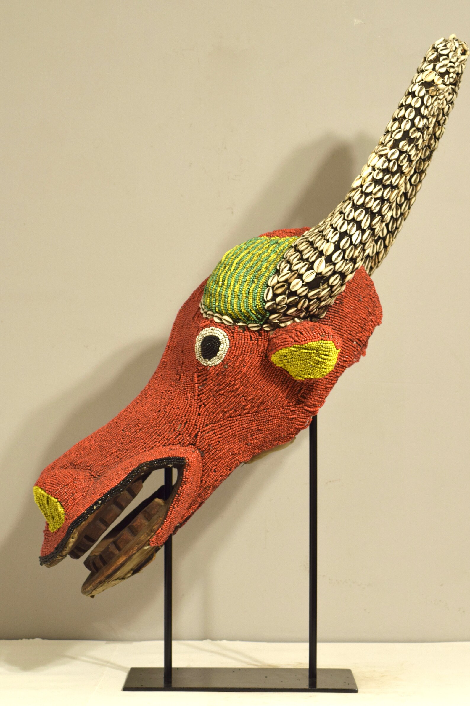 African Mask Water Buffalo Beaded Mask Bamileke Tribe - Etsy