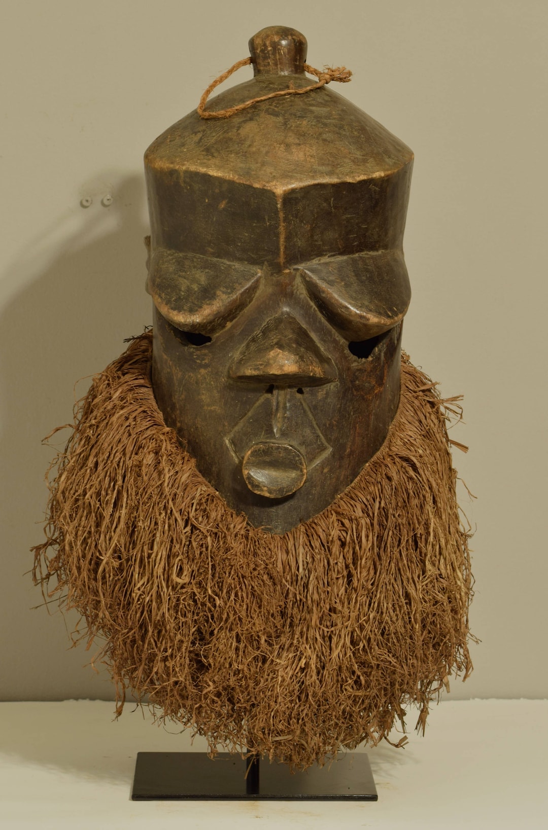 Mask African Suka Helmet Ceremonial Congo Handmade Wood Ancestor Suka ...
