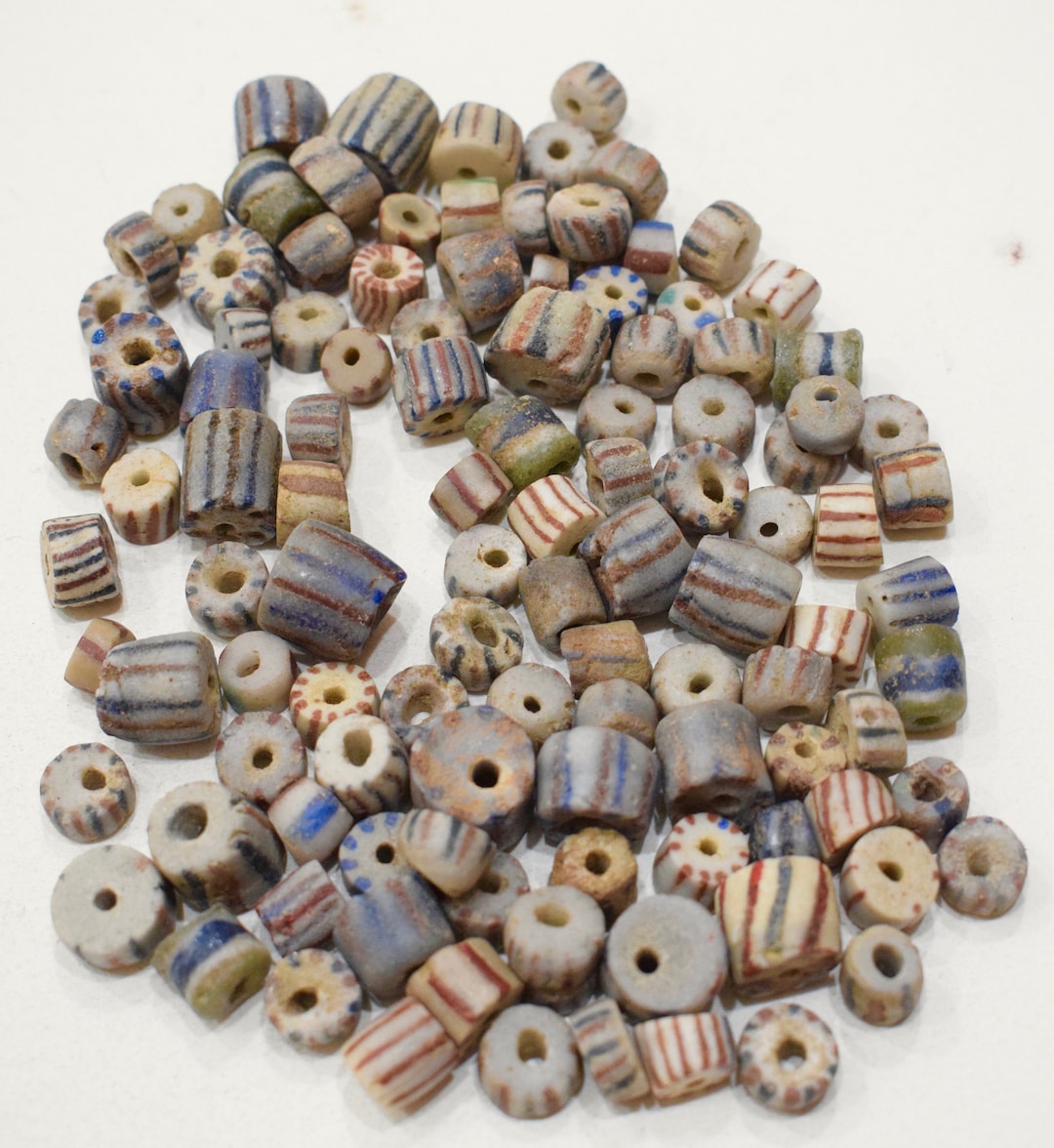 Beads African Sandcast Glass Assorted Beads 10-14mm - Etsy