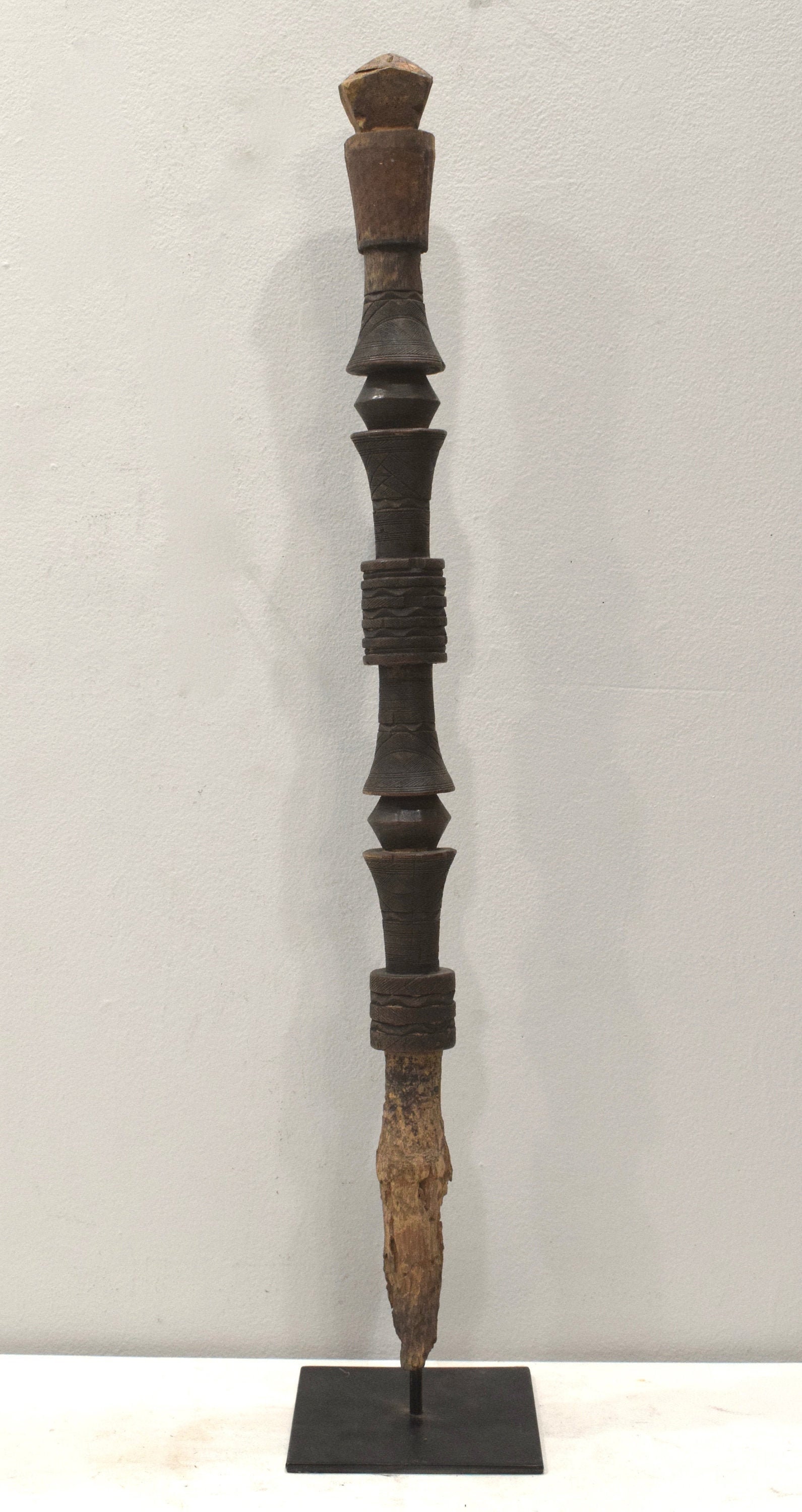 Carved Wooden Staff