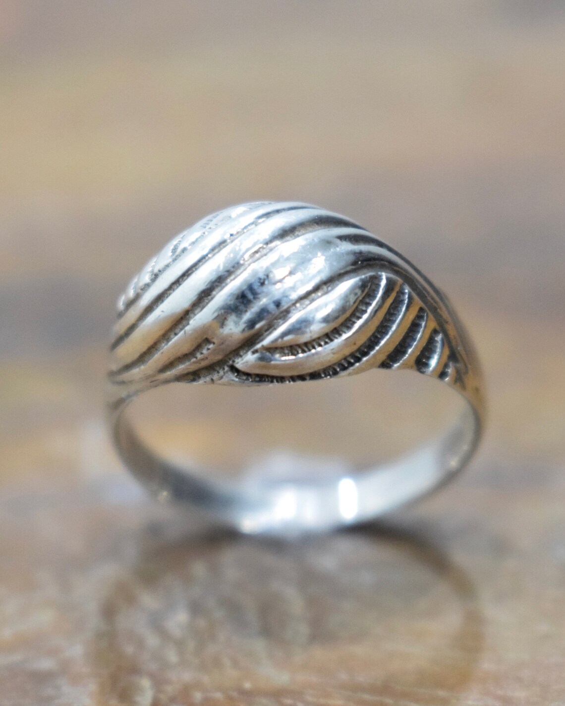 Ring Sterling Silver Small Dome Band Ring - Etsy