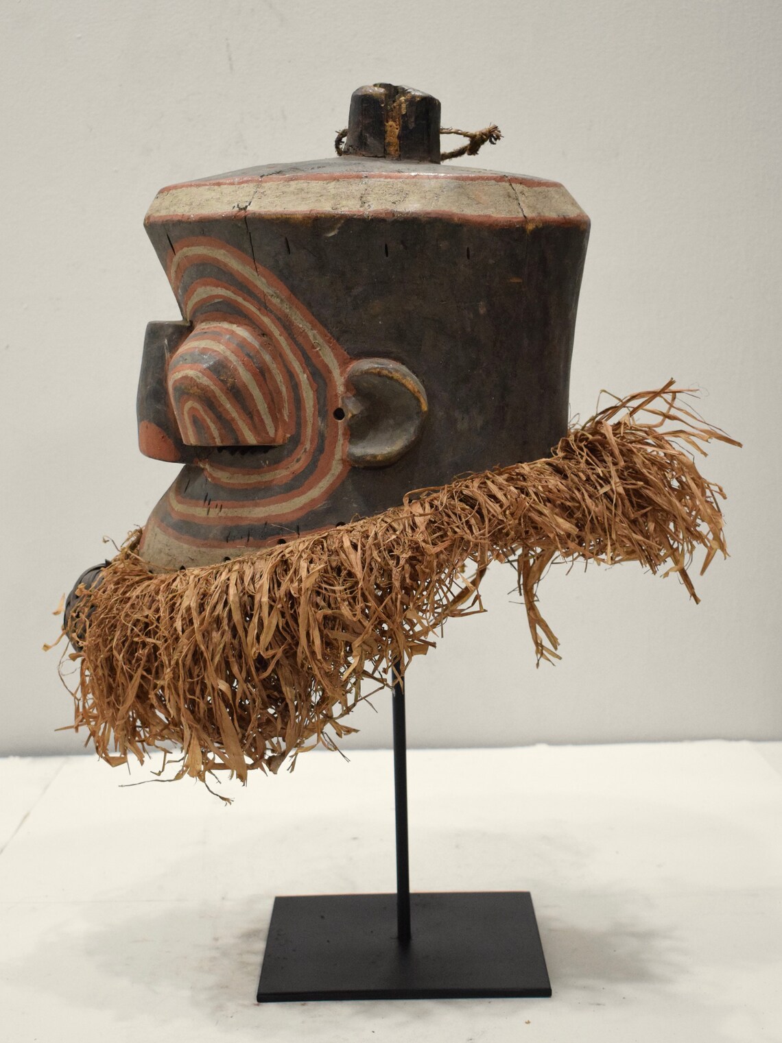 Mask African Suka Helmet Ceremonial Congo Handmade Wood | Etsy