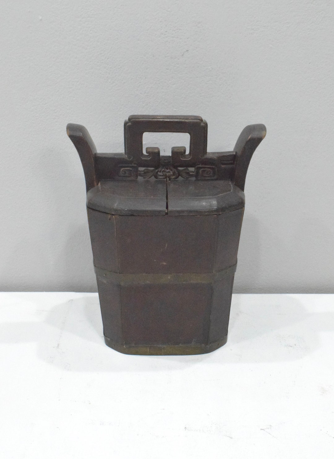 Chinese Antique Lacquer Food Box - Etsy