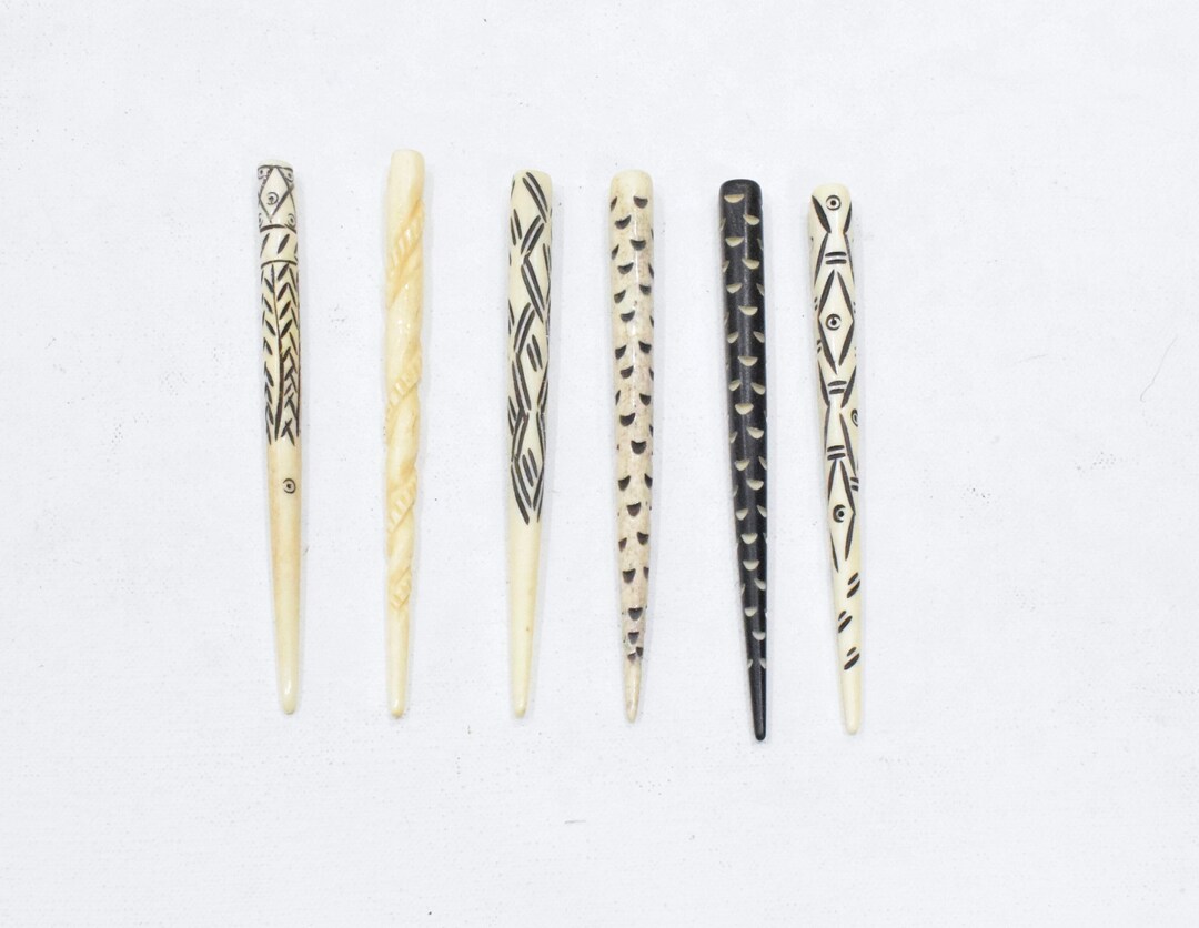 Hair Sticks Indonesian Bone Hair Sticks - Etsy