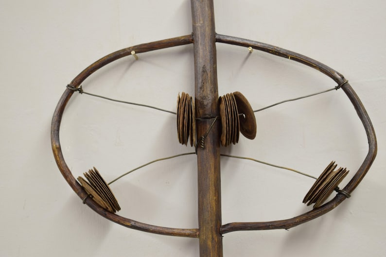 African Rattle Sistrum Shaker Bottle Caps Metal Kamba Rattle - Etsy