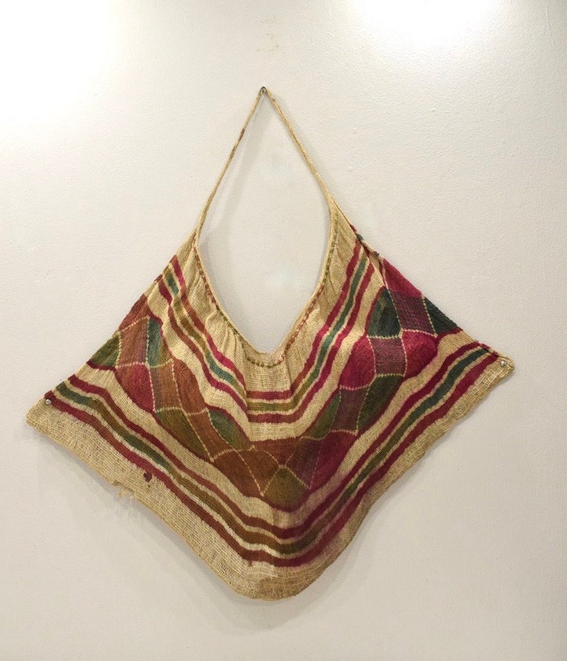Papua New Guinea Woven Plant Fiber Bilum Bag - Etsy