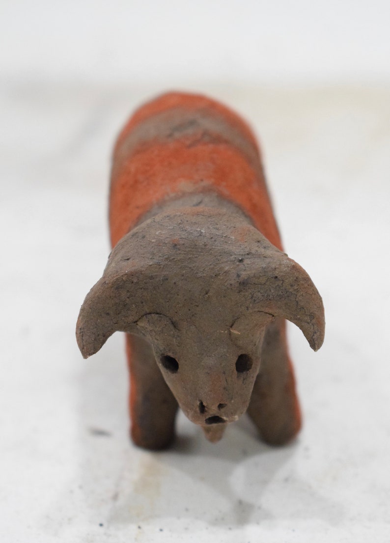 African Red Clay Cow Statue Samburu Kenya - Etsy