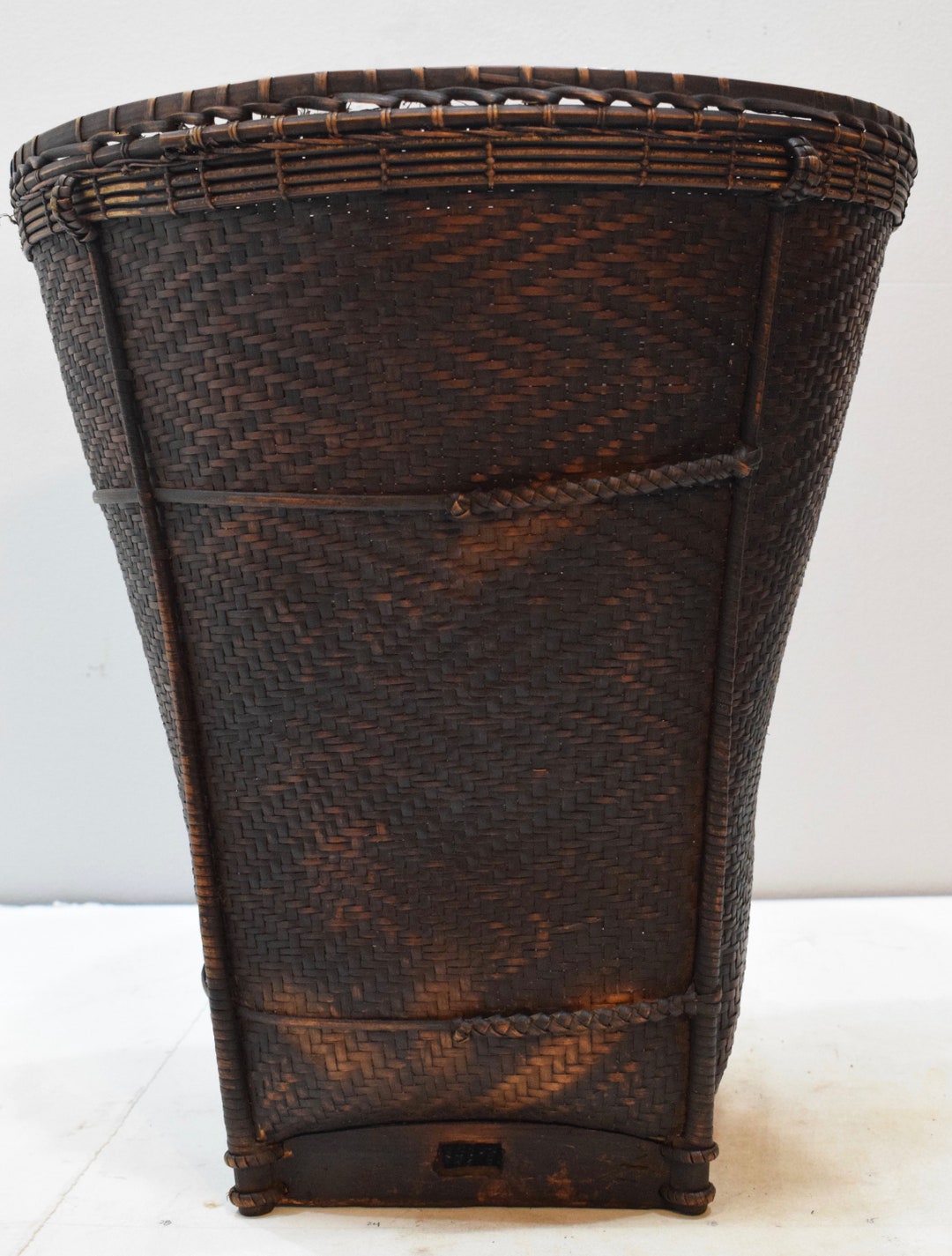 Basket Laos Woven Rattan Basket - Etsy