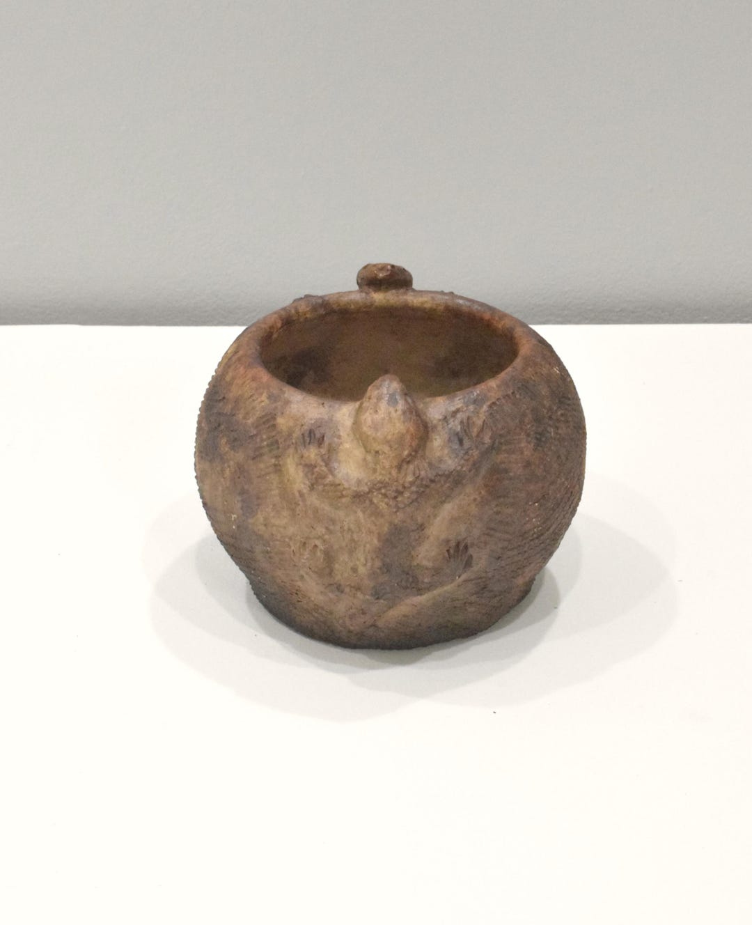 African Brown Lizard Clay Storage Pot Kenya - Etsy