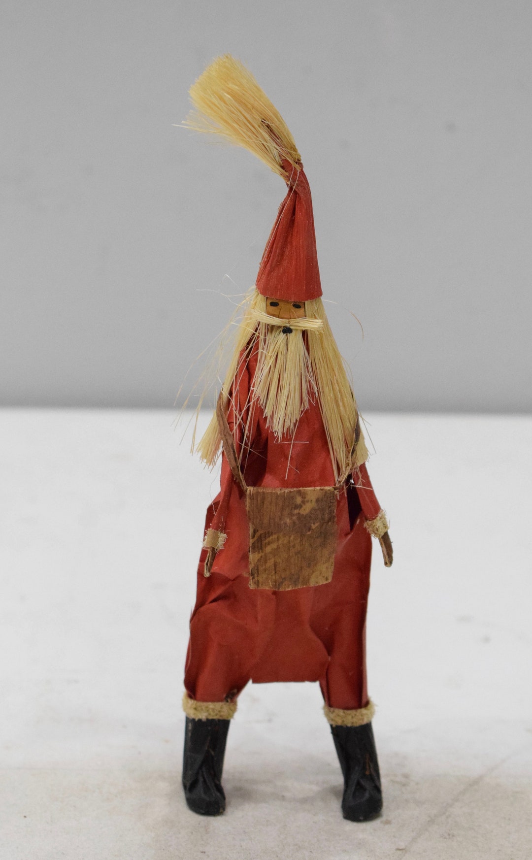 Santa Claus Christmas Statue Sisal Kenya Africa 9" - Etsy