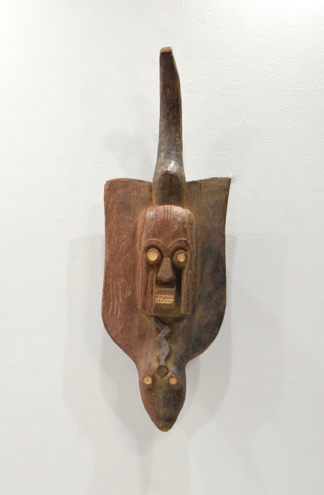 African Mask Mambila Wood Animal Mask 27.5" - Etsy