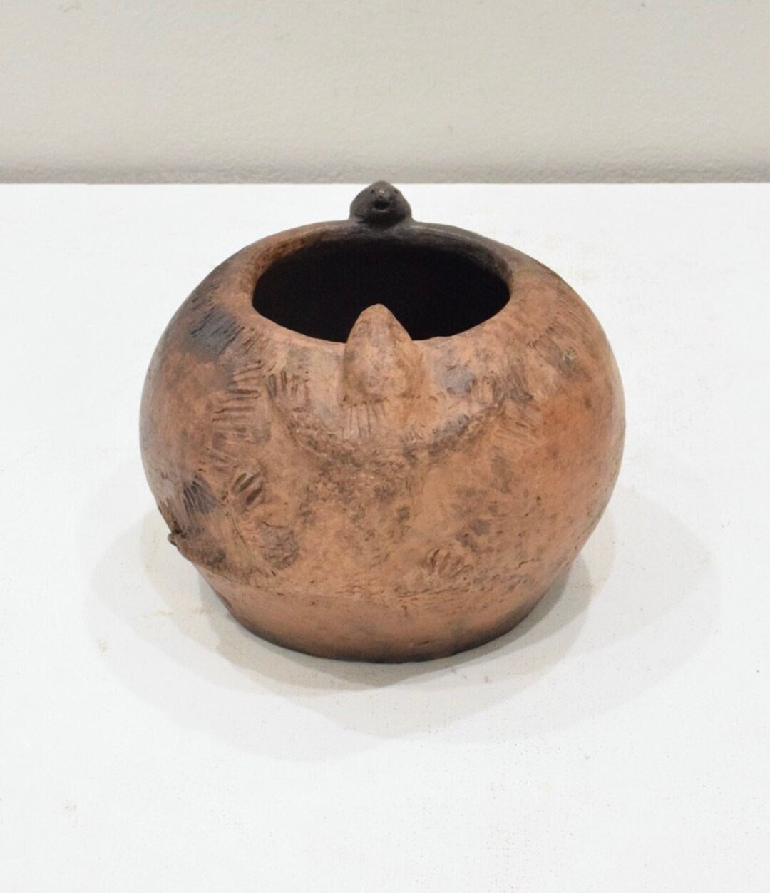 African Brown Lizard Clay Storage Pot Kenya - Etsy