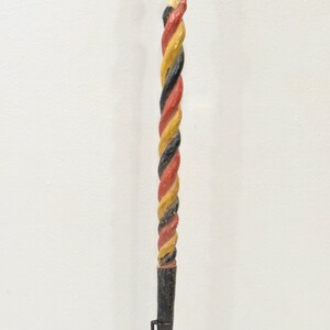 African Cane Colonial Walking Stick Baule Figure Handle Cote D'ivoire ...