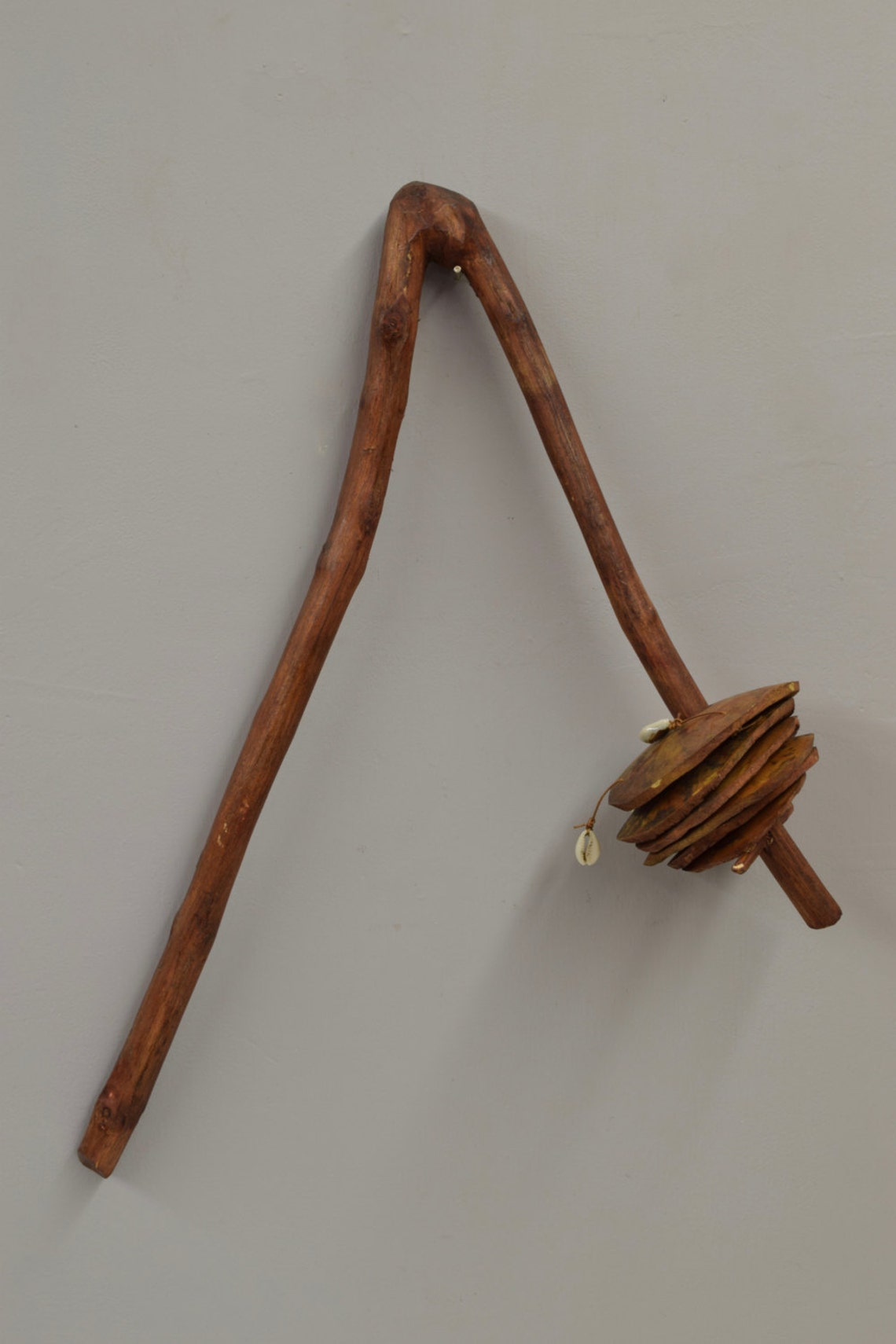 African Rattle Sistrum Gourd Cackler Rattle Cowrie Shells | Etsy