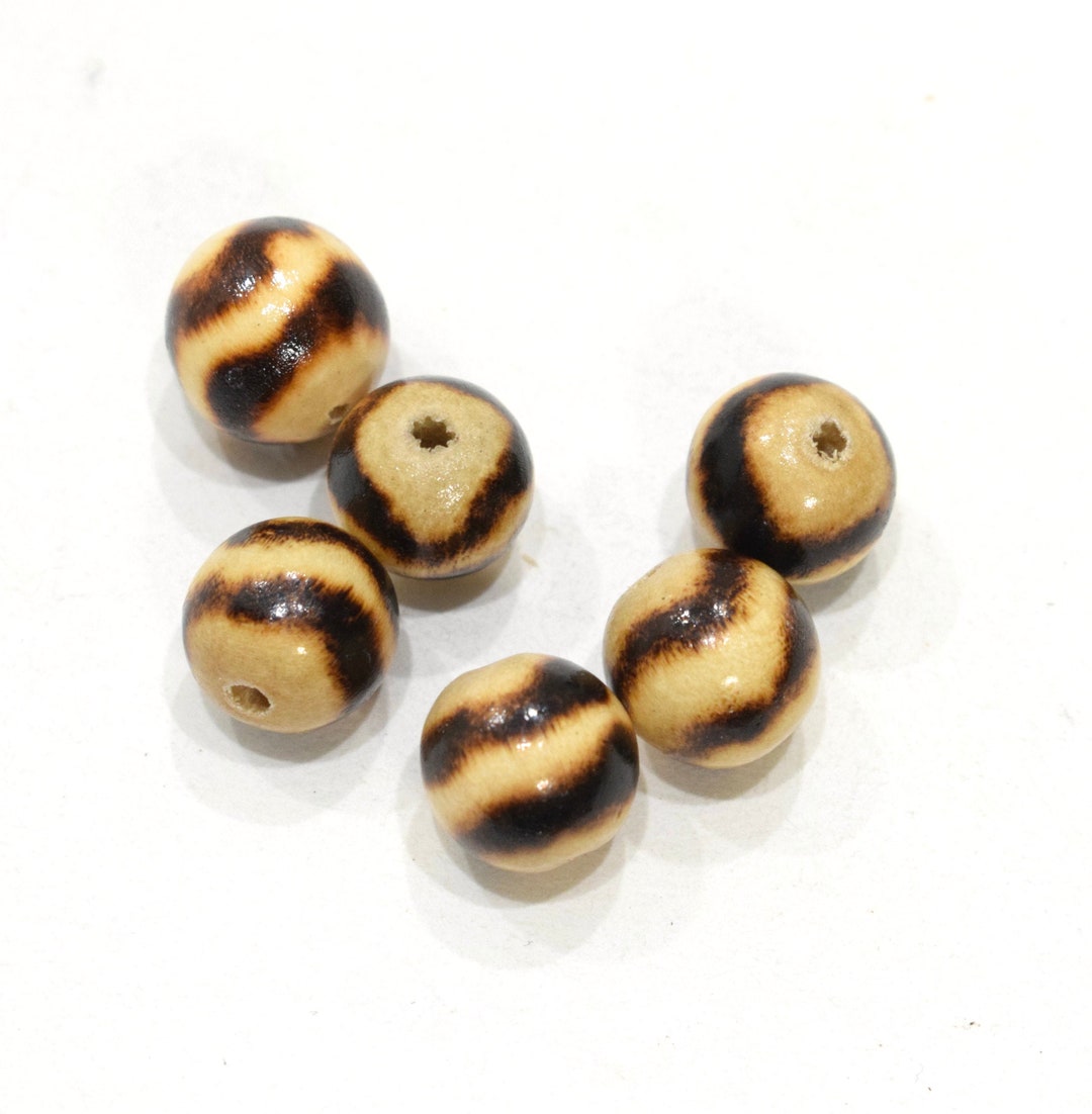 Beads Philippine Wood Animal Print Beads - Etsy